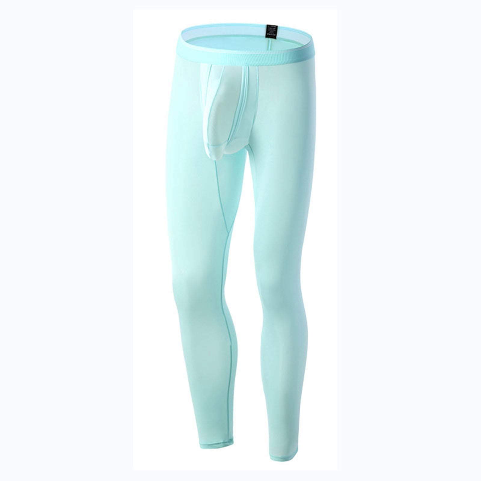 Miluxas Men's thermal Underwear Long Johns Thin Ice Silk Base Layer ...