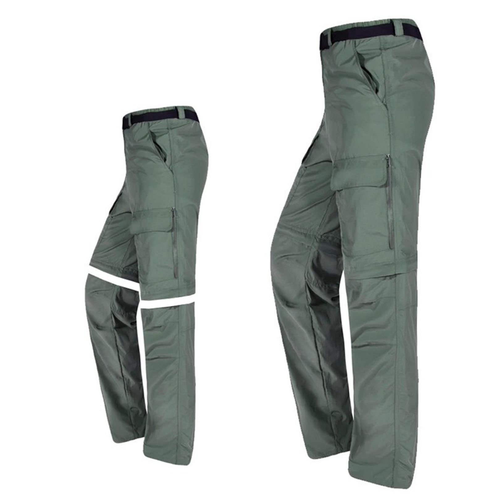 Miluxas Mens Hiking Pants Convertible Quick Dry Cargo Pants Water ...