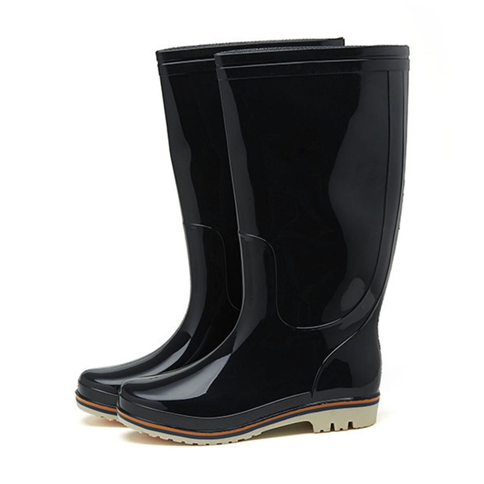 Miluxas Rain Boots for Men , Anti-Slip Waterproof Rubber Boots Mens ...