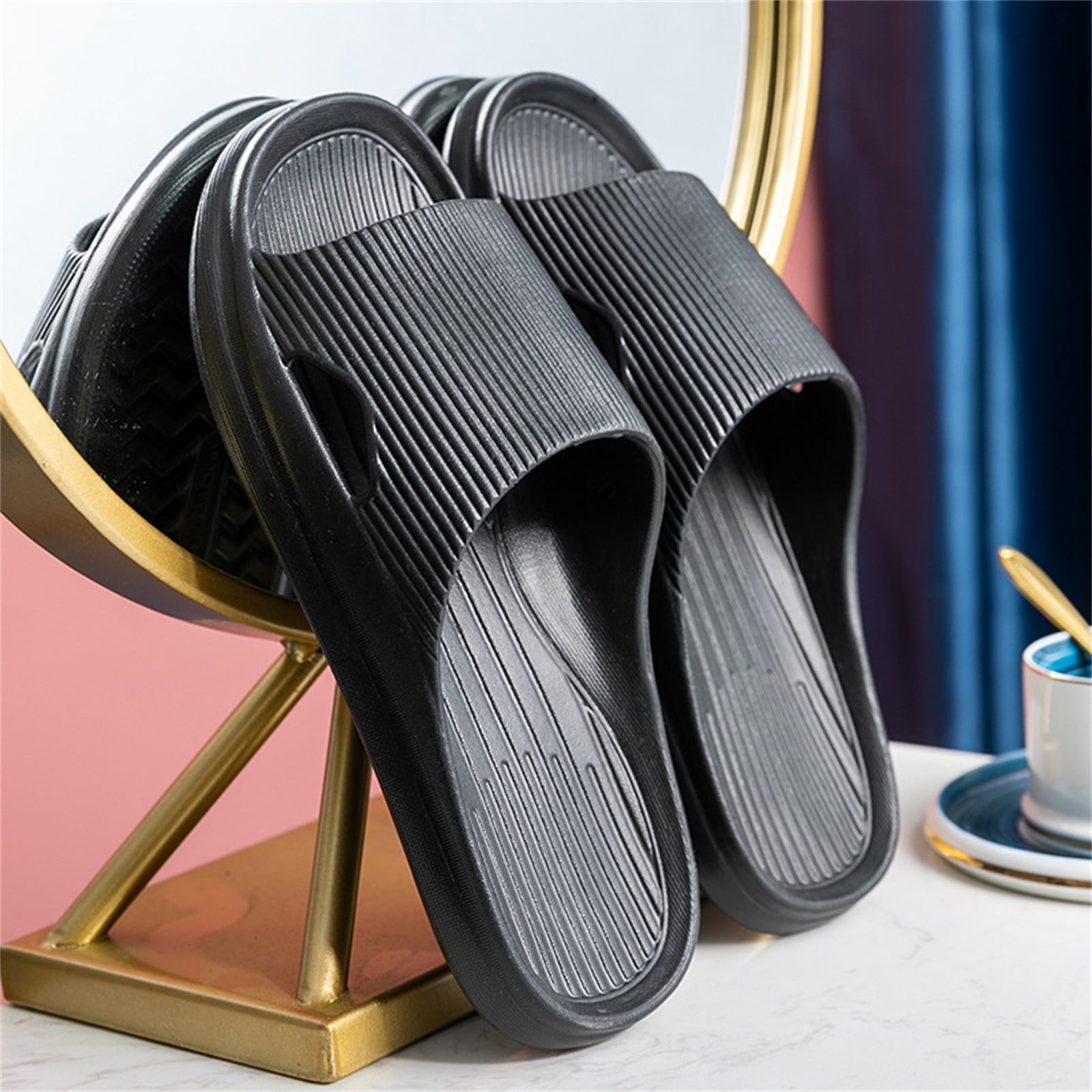 Miluxas Shower Shoes, Women & Men’s Shower Slippers, Slides Sandals ...