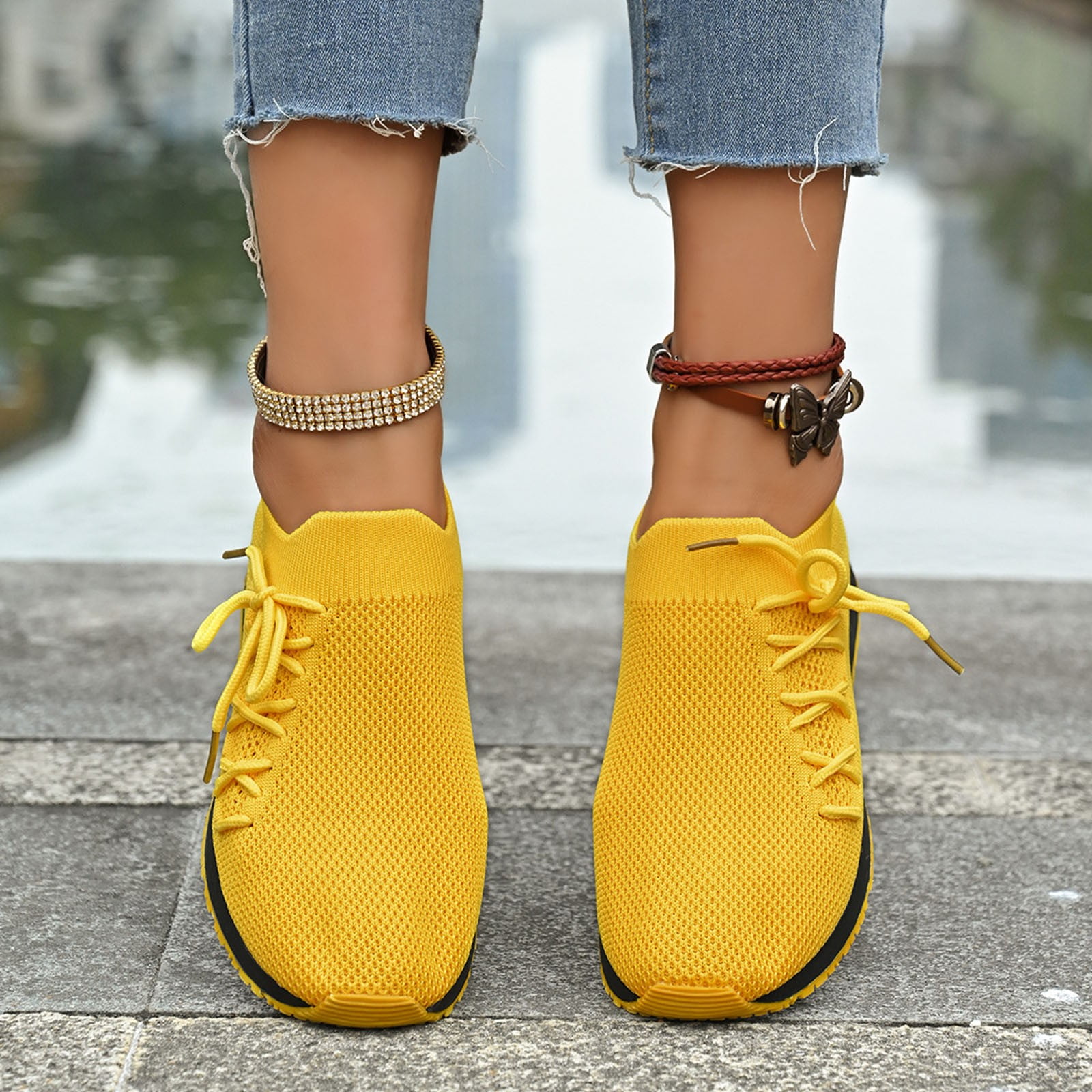 Miluxas Slip On Shoes for Women - Casual Comfortable Walking Sneakers ...