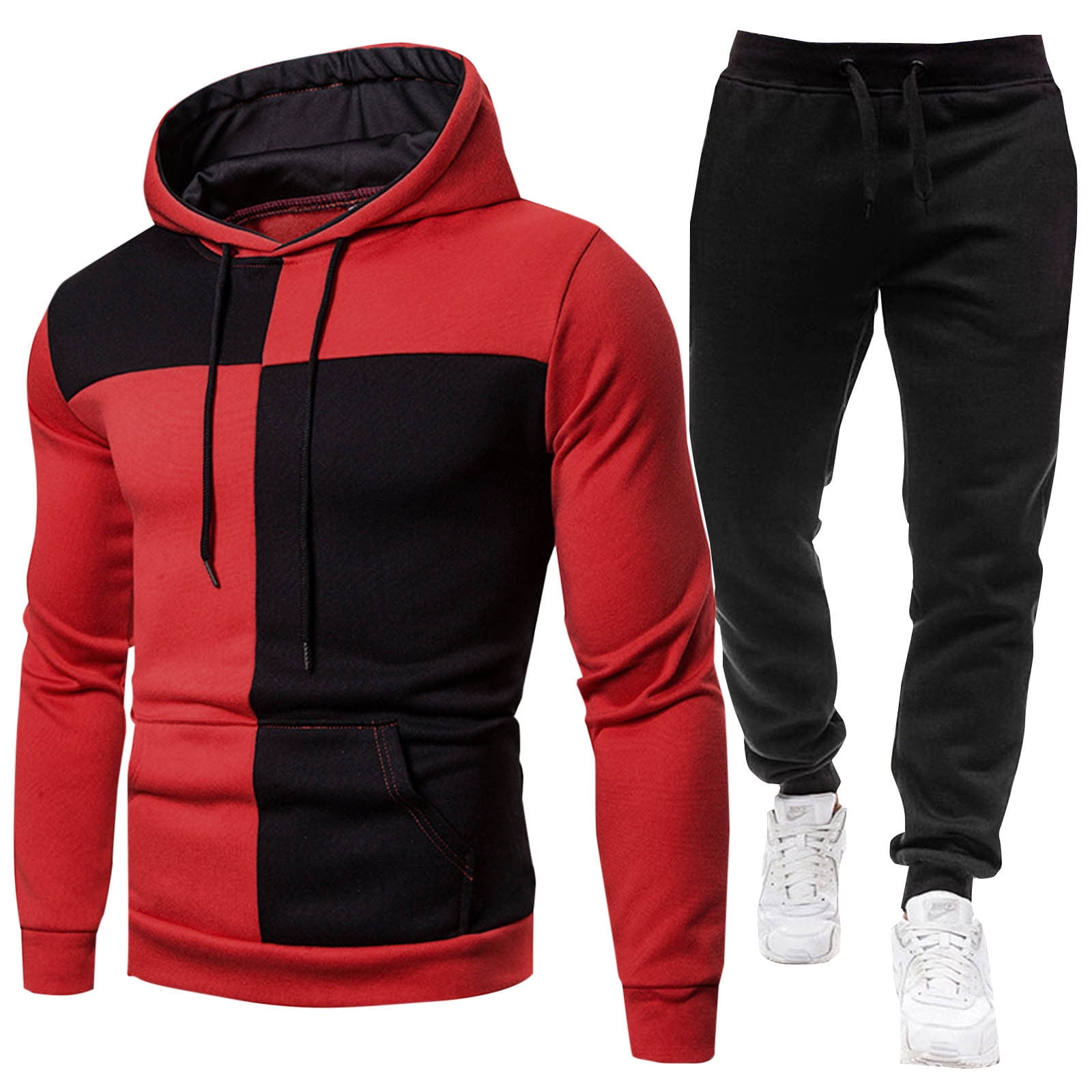Miluxas Sweat Suits Men Tracksuits 2 Piece Sets Athletic Jogging Suits ...