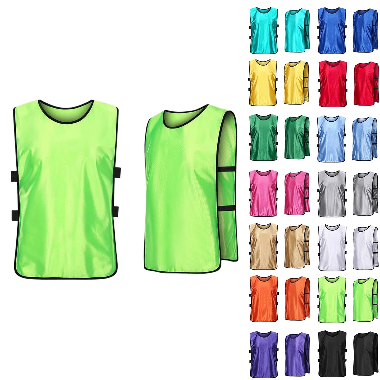 Miluxas Team Sports Training Tank Top Scrimmage Vests for Kids, Youth ...