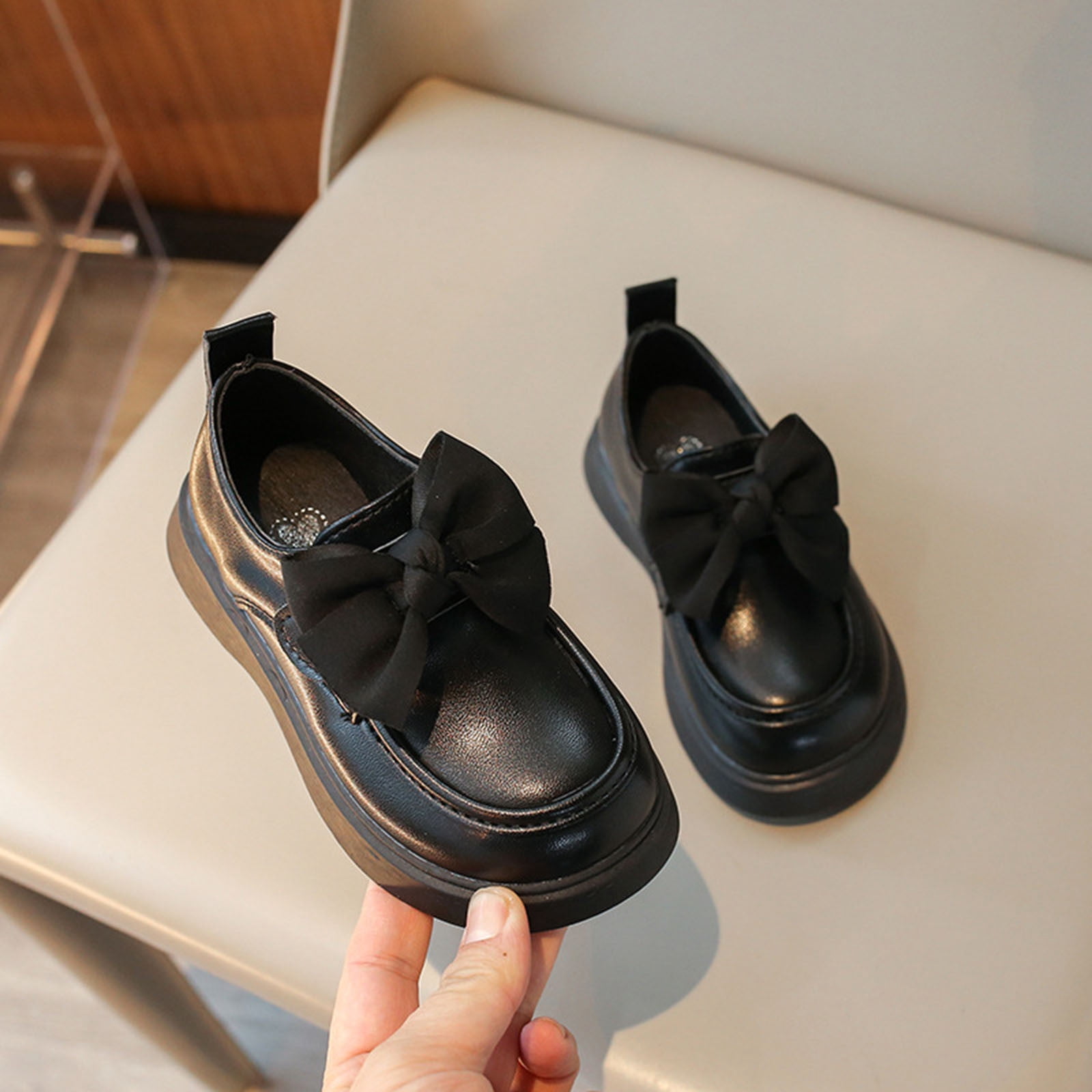 Miluxas Toddler Girl’s Dress Shoes Comfort Bowtie Princess Style ...