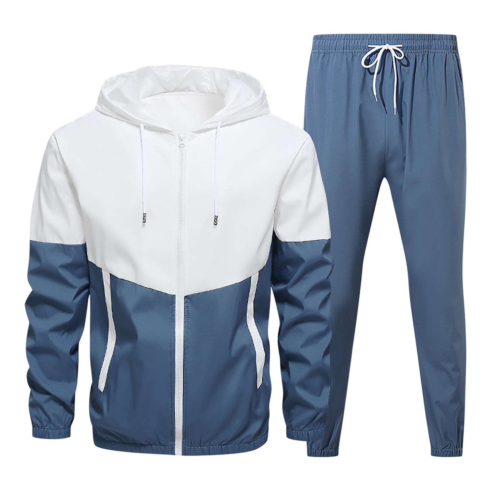 Miluxas Track Suits for Men Set Full Zip Sweatsuit Outdoor Jogging Men ...