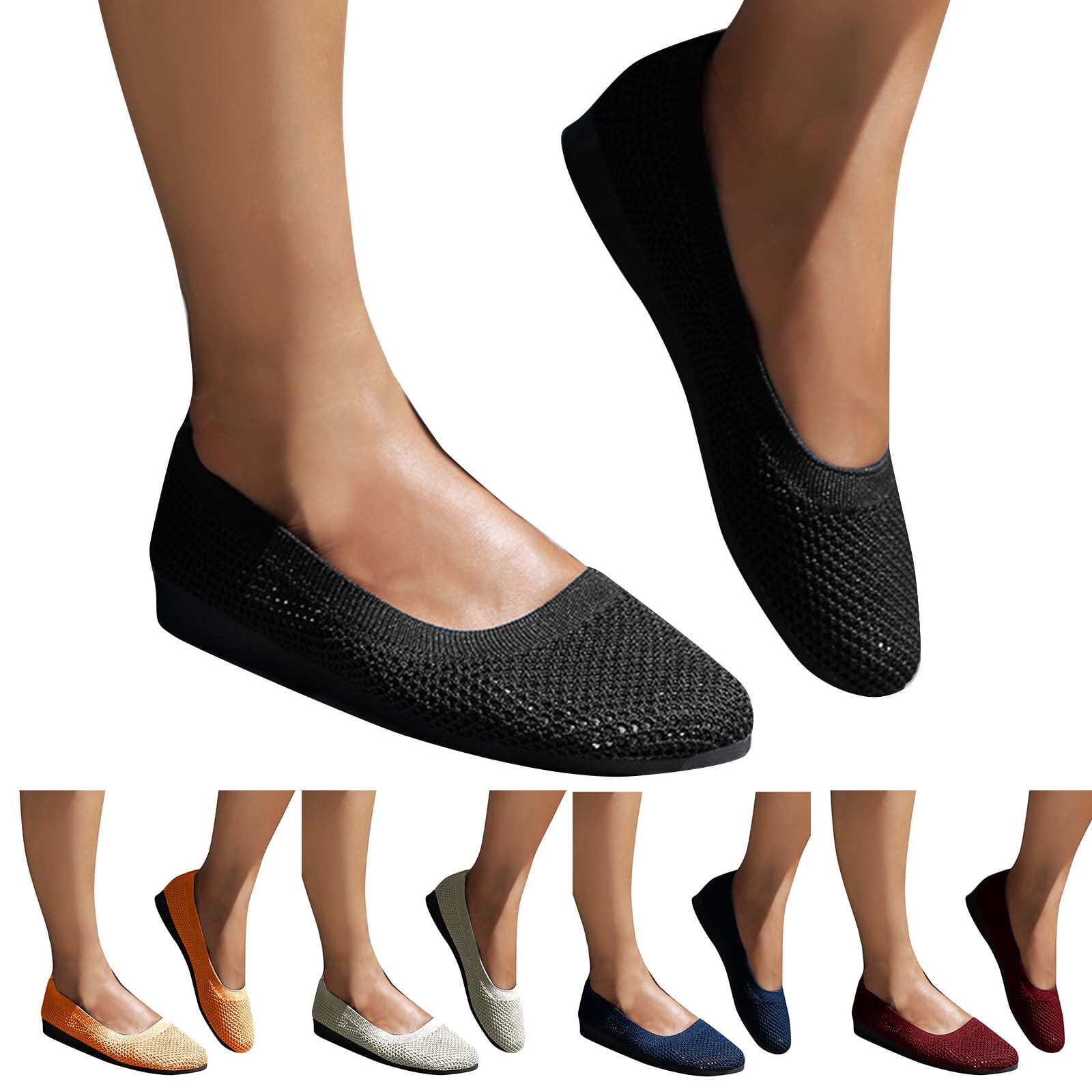 Miluxas 2025 Clearance! Women's Ballet Flats Clearance Comfortable ...