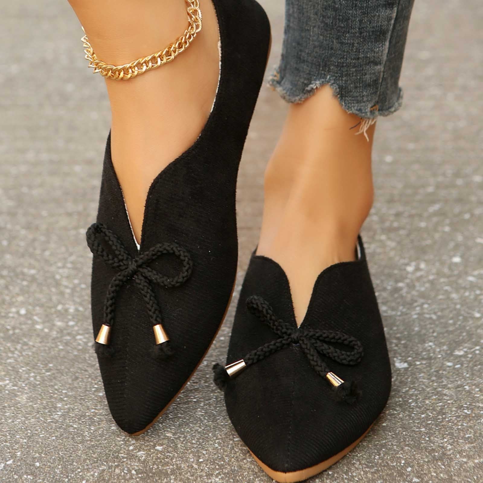 Miluxas Women's Ballet Flats Comfortable Casual Dressy Shoes,Work Flats ...
