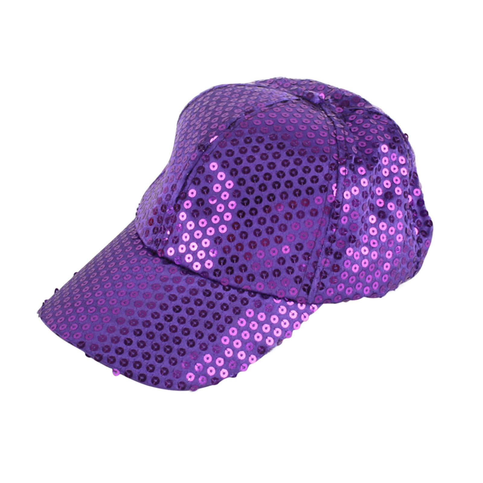 Miluxas Women's Sparkly Sequin Baseball Cap Trucker Mesh Ponytail Hat ...
