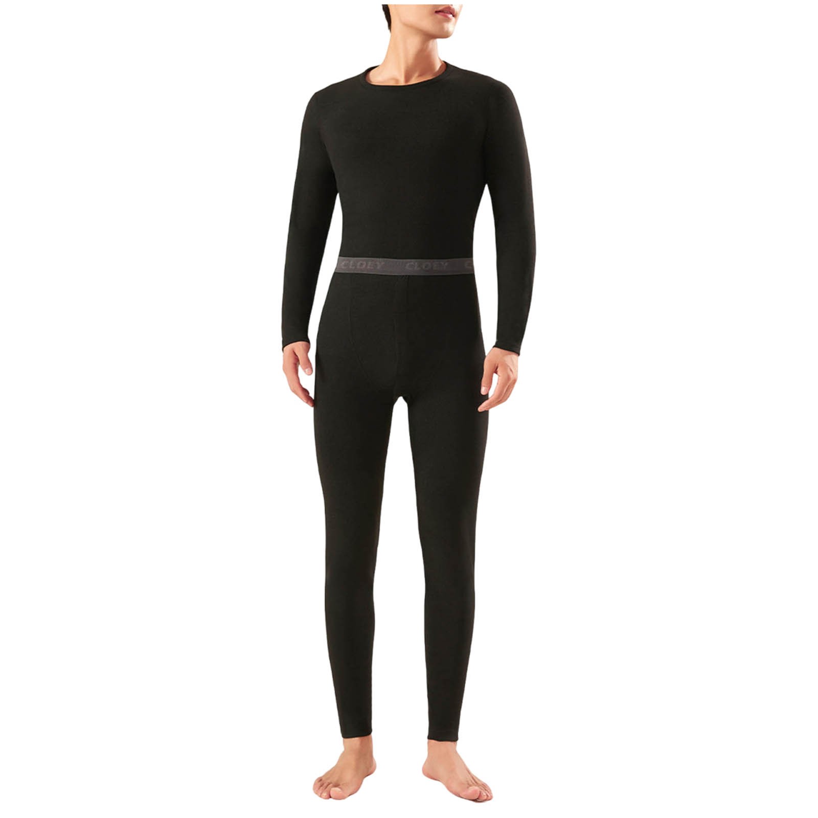 Miluxas thermal Underwear for Men: Fleece Lined Long Johns Base Layer ...