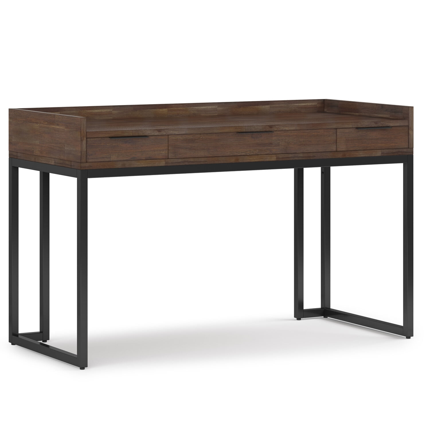Milverton SOLID ACACIA WOOD Modern Industrial 54 inch Wide Desk in ...