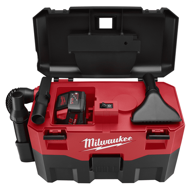 Milwaukee 0880-20 M18 2-Gallon Portable Wet/Dry Vacuum HEPA Filter Included - Walmart.com