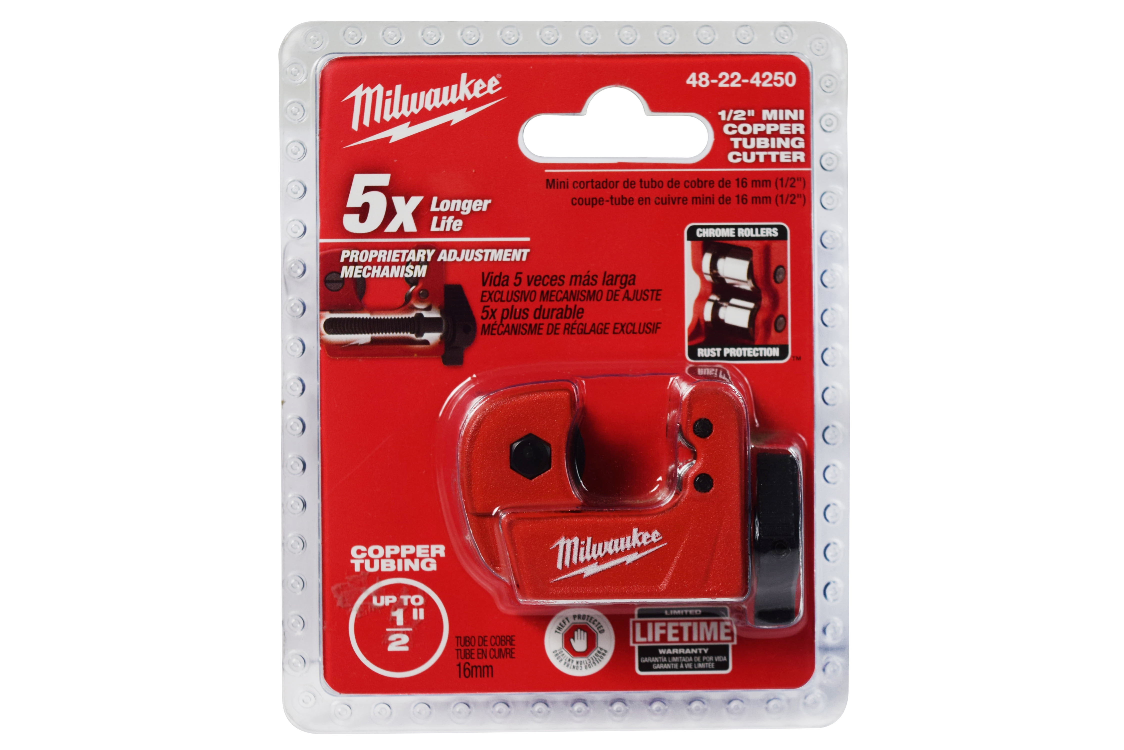 Milwaukee 1/2 in. Mini Copper Tubing Cutter 48-22-4250 - Walmart.com