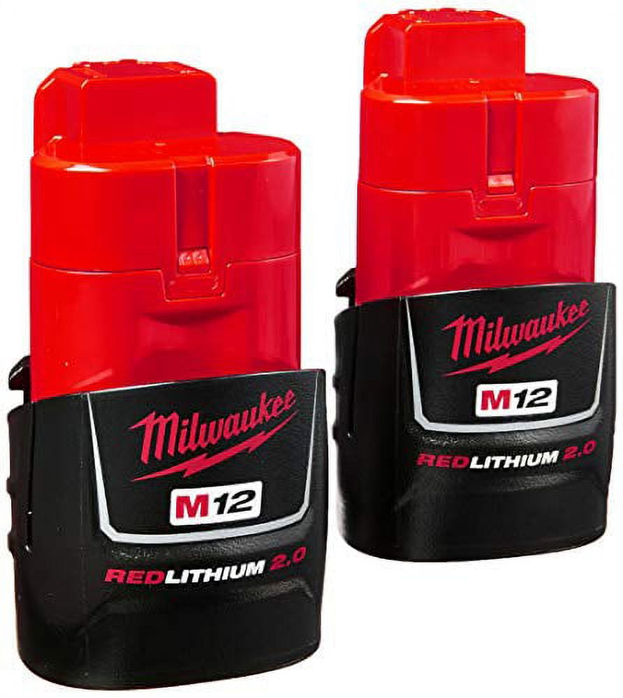 Milwaukee M12 REDLITHIUM 2.0 Compact Battery Packs, 2-Pack, Durable ...