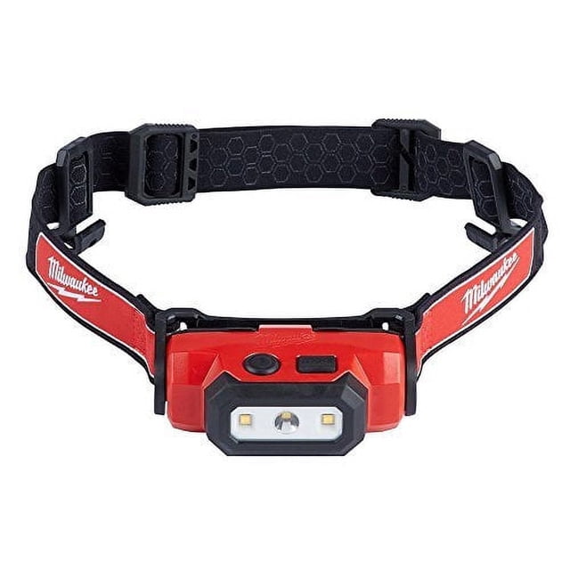 Milwaukee LED Rechargeable Work Light Headlamp, 475-Lumen, Hard Hat ...
