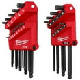 Milwaukee 22-Key Ball End L-Style Hex Key Set - SAE/Metric - Walmart.com