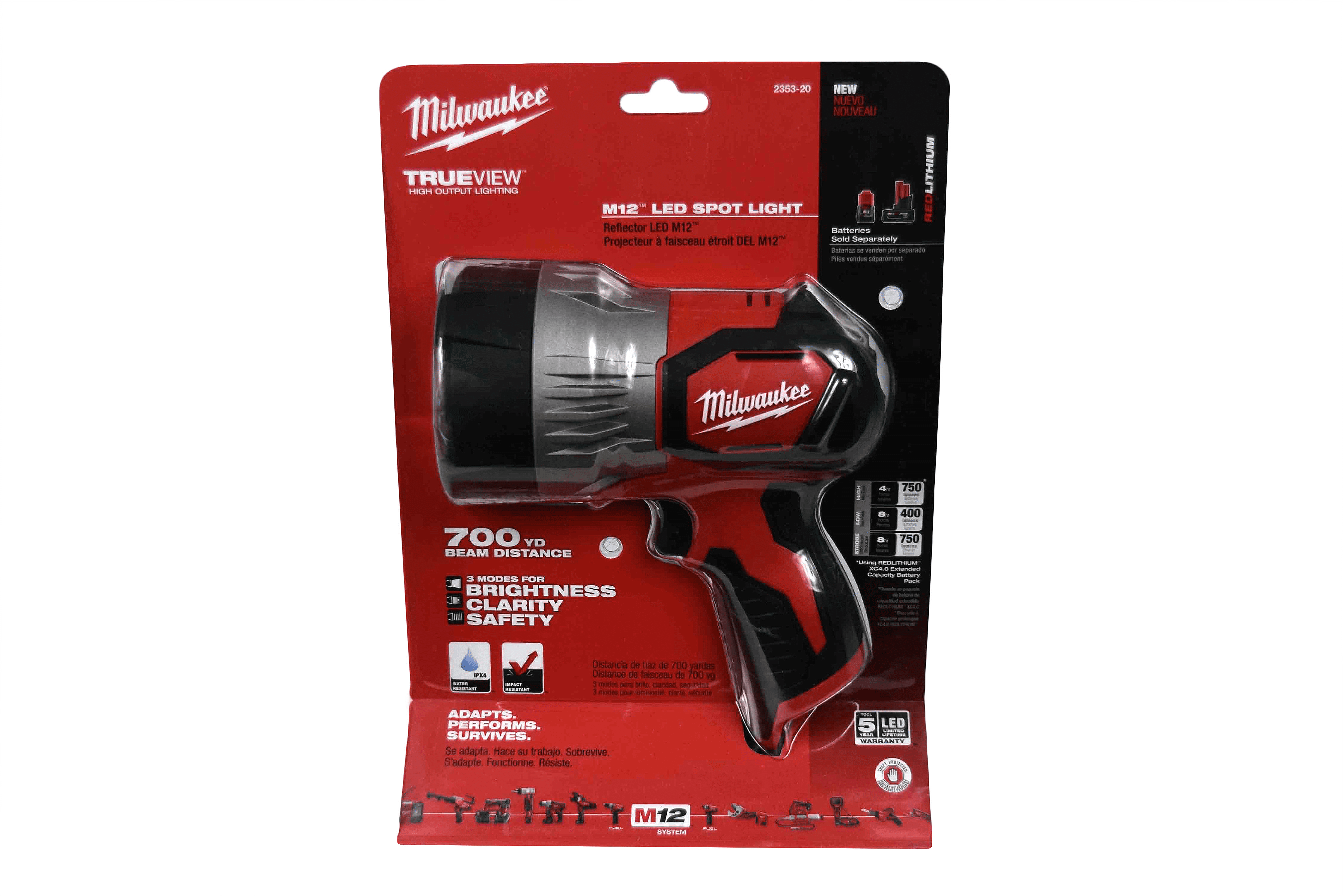 Milwaukee 2353-20 12V Lithium-Ion LED Spotlight (Tool Only) - Walmart.com