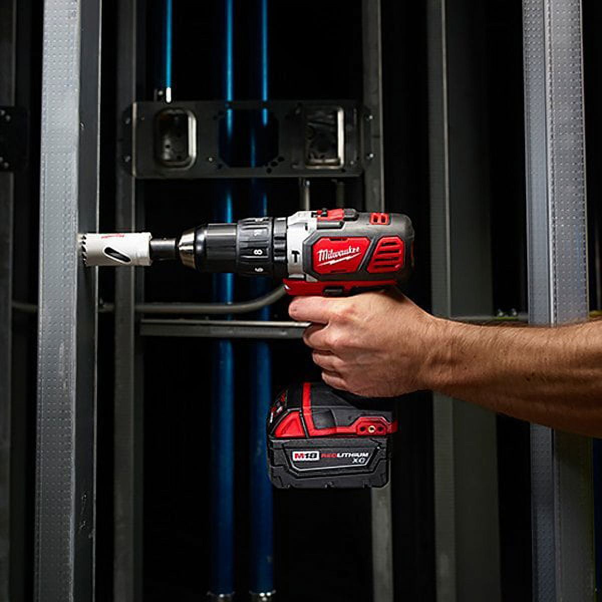 Milwaukee 2607-22 - M18 18V Cordless Hammer Drill Kit - Walmart.com