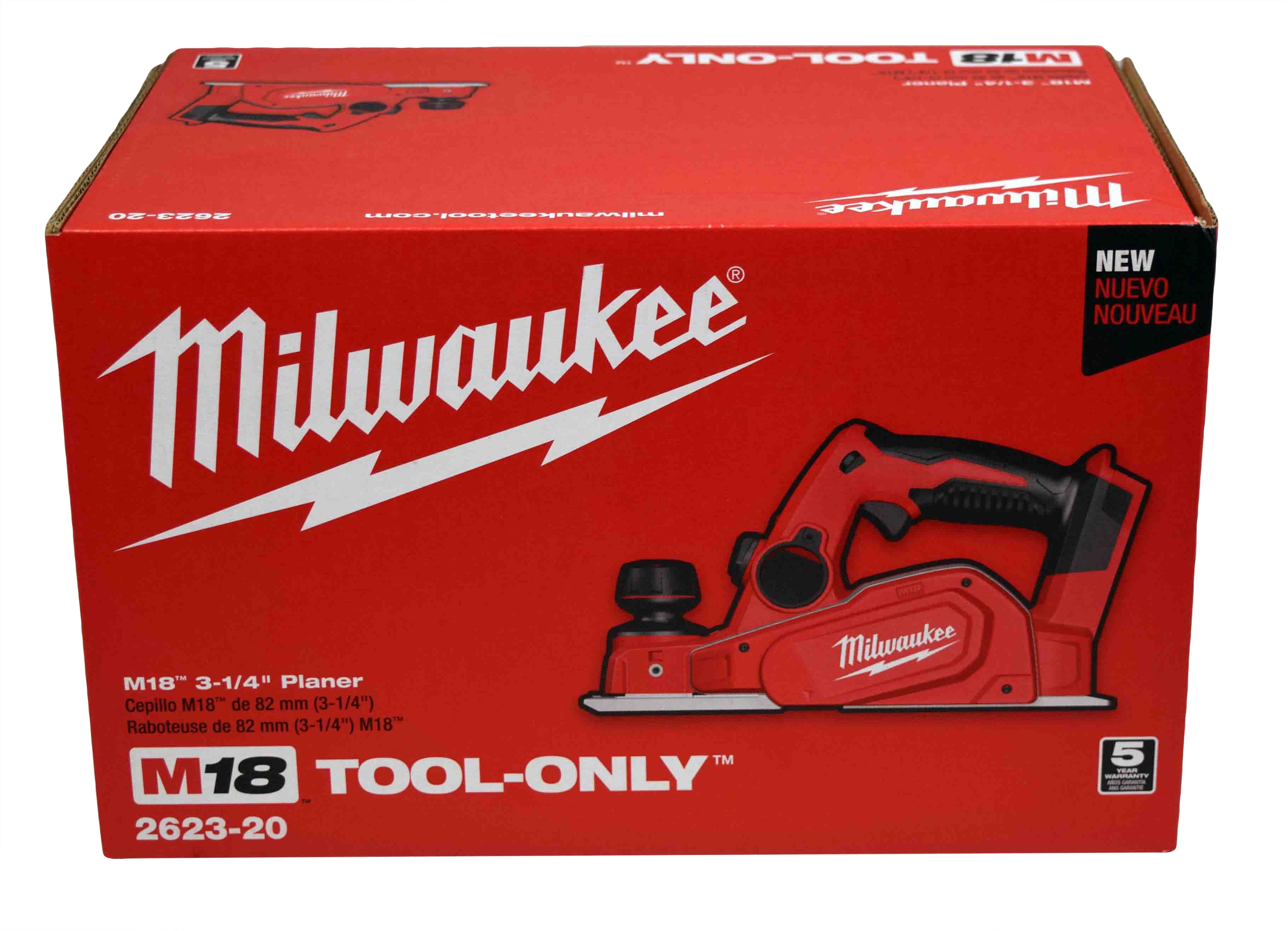 Milwaukee 2623-20 M18 3-1/4inch Planer Tool Only - Walmart.com