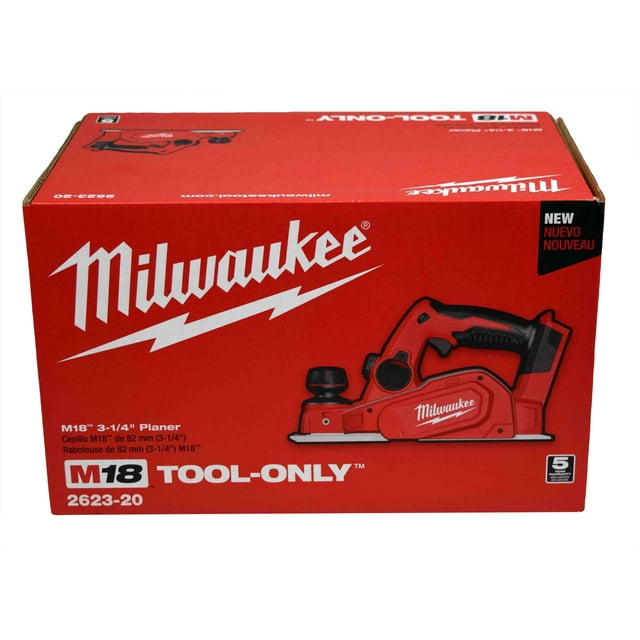 Milwaukee 2623-20 M18 3-1/4inch Planer Tool Only - Walmart.com