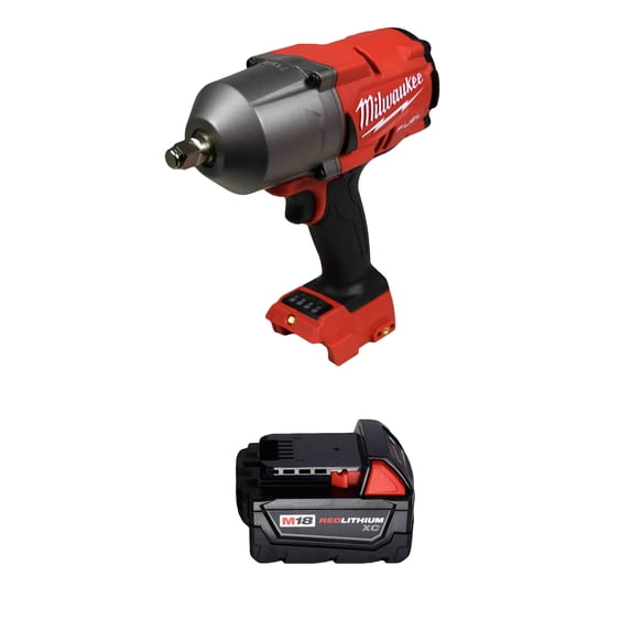 "Milwaukee 1/2"" Cordless High Torque Impact Wrench with 18V 3Ah ...