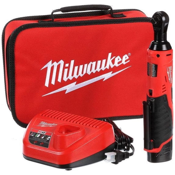 Milwaukee 3/8-in Cordless M12 Lithium-Ion Ratchet Kit (Ratchet Kit w ...