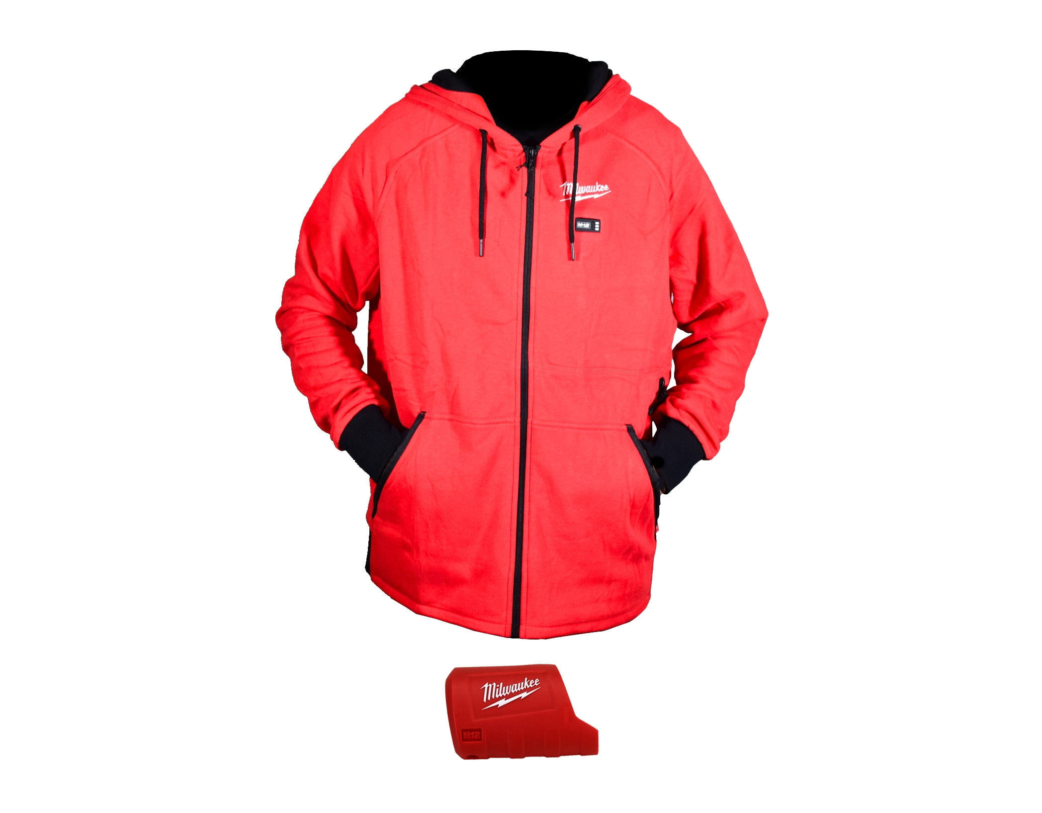 Milwaukee 306R-20XL M12 Lithium-Ion Red Heated Jacket Hoodie (X-Large ...