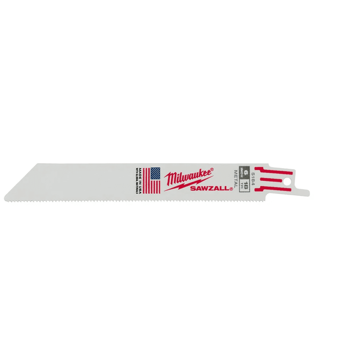 Milwaukee 48-00-5184 6" 18 TPI SAWZALL Saw Blade (5-Pack) - Walmart.com