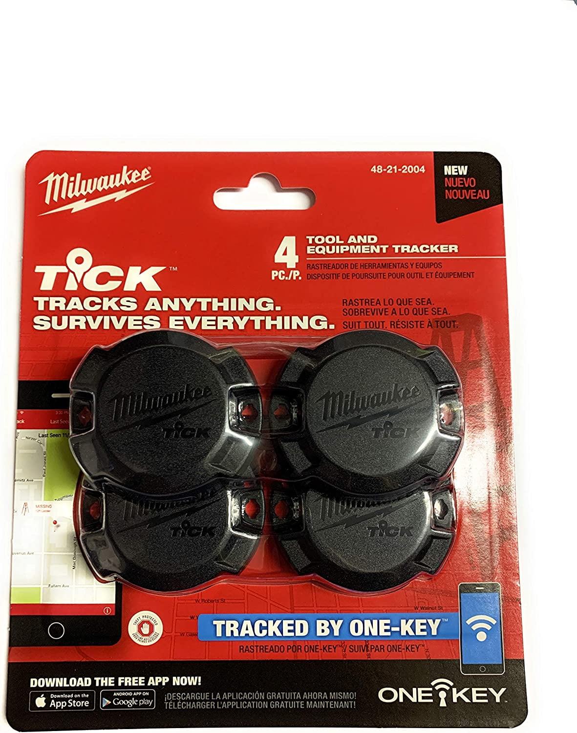 Milwaukee One-Key Tick Bluetooth Tool and Equipment Tracker, Versatile ...