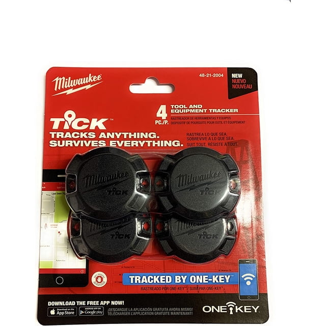 Milwaukee One-Key Tick Bluetooth Tool and Equipment Tracker, Versatile ...