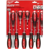 Milwaukee 10pc Phillips/Slotted/Square Drive Screwdriver and Bit Set ...