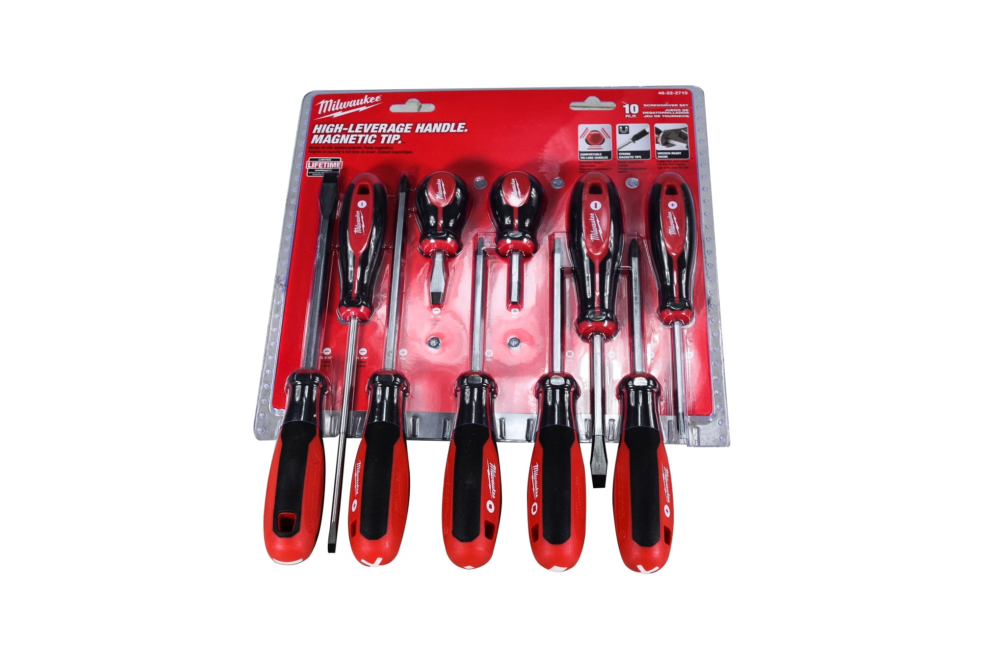 Milwaukee 48-22-2710 10pc Screwdriver Kit - Walmart.com