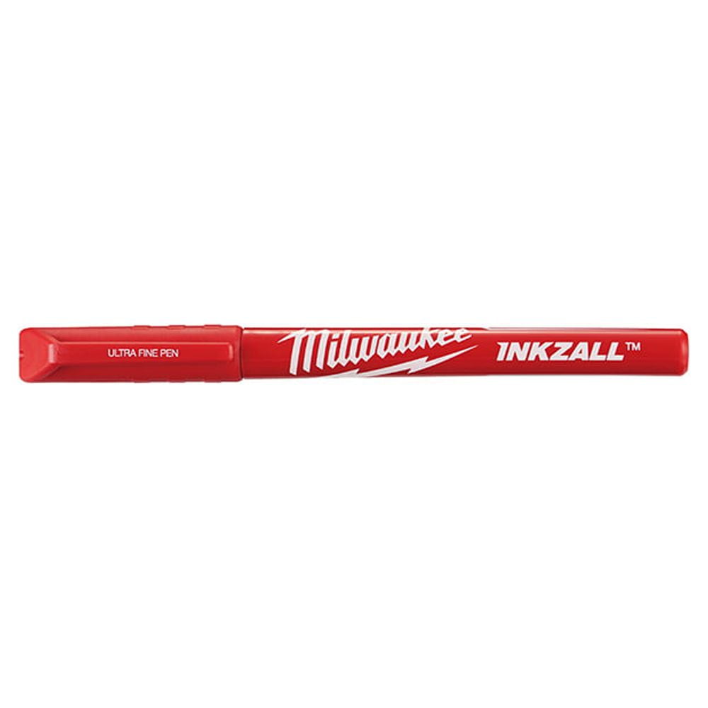 Milwaukee 48-22-3161 12 Pack INKZALL Red Ultra Fine Point Pens ...
