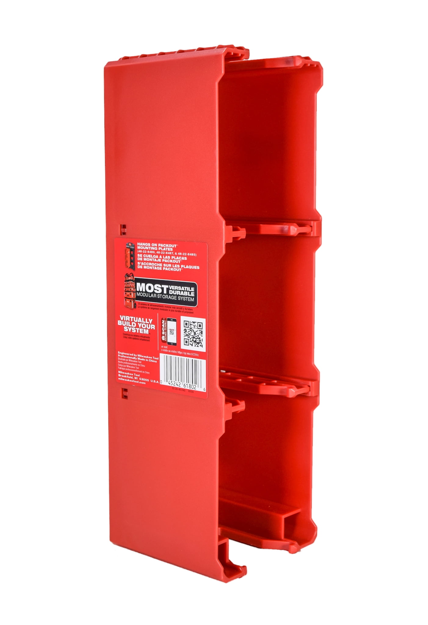 Milwaukee 48-22-8339 Packout Shop Storage M18 Battery Rack - Walmart.com