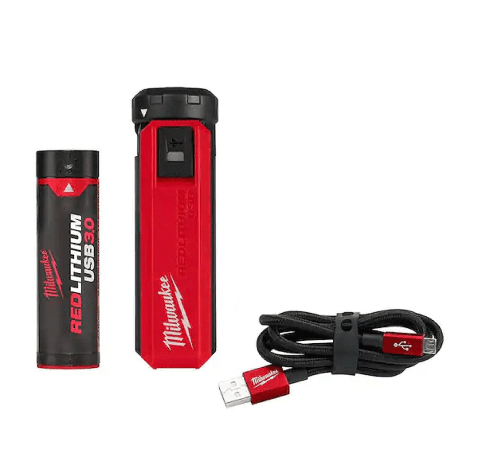 Milwaukee REDLITHIUM USB Charger and Portable Power Source Kit with ...
