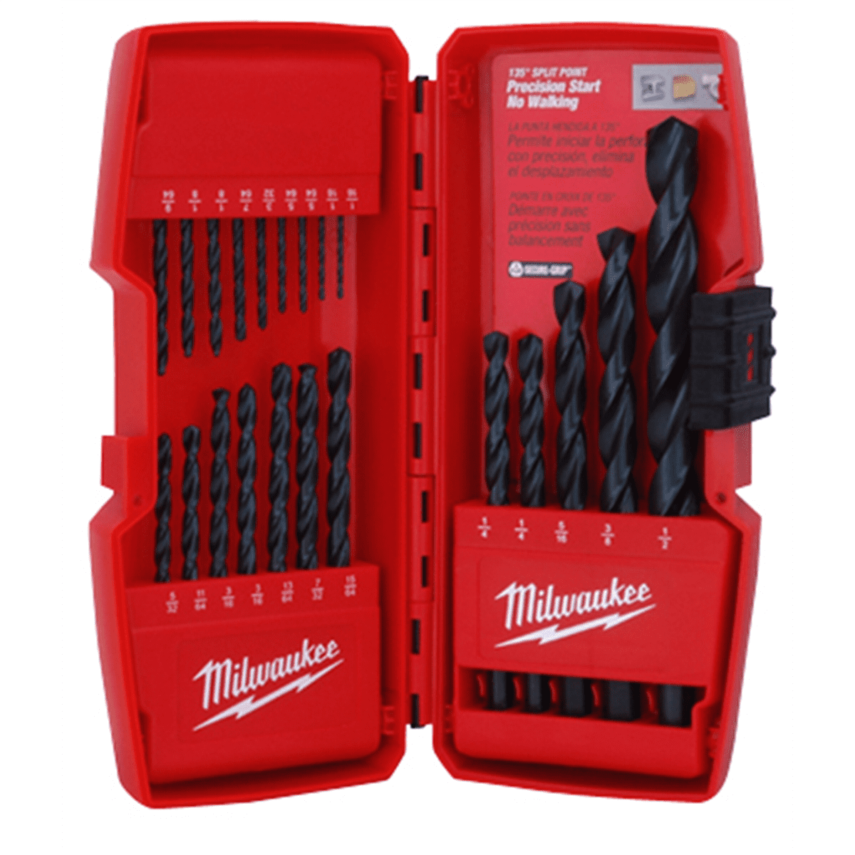 Milwaukee 48-89-2801 21-Piece Thunderbolt Black Oxide Drill Bit Set ...