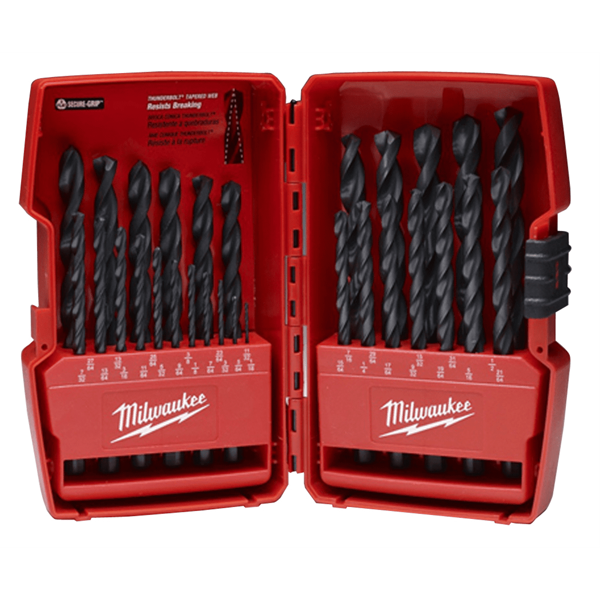 Milwaukee 48-89-2802 29-Piece Thunderbolt Black Oxide Drill Bit Set ...