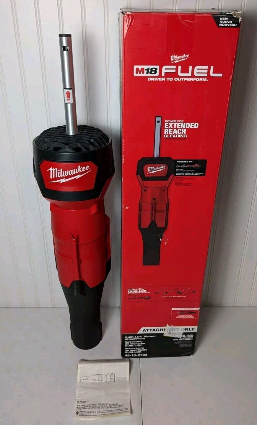 Milwaukee 49-16-2793 M18 FUEL 18V QUIK-LOK Blower Attachment 500cfm, 120mph GOOD - Walmart.com