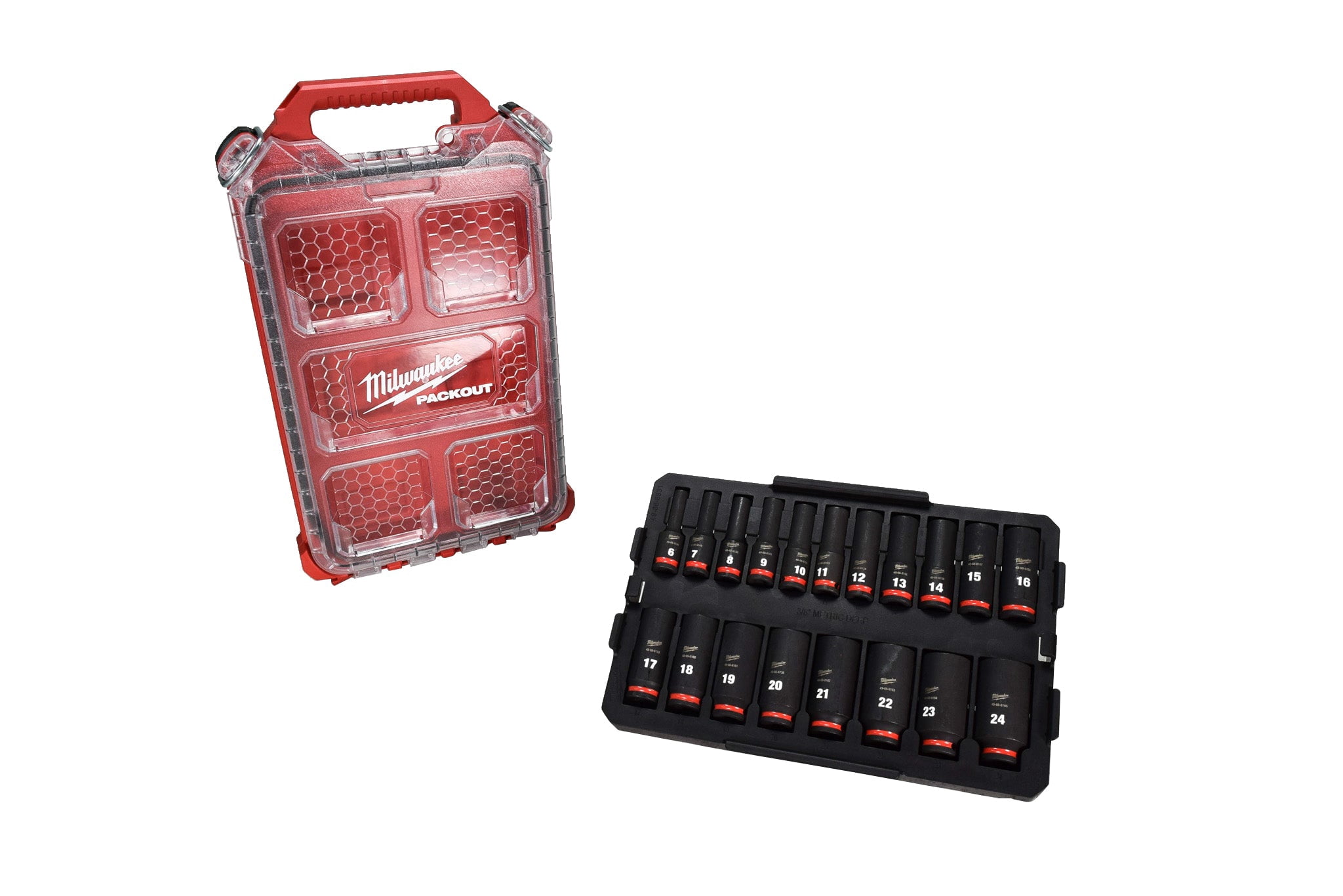 Milwaukee SHOCKWAVE 19-Piece 3/8 in Drive Metric Deep Well Impact ...