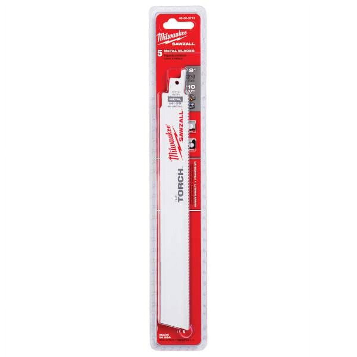 Milwaukee 5-Pack 9 10 TPI The Torch SAWZAL Blades - Walmart.com