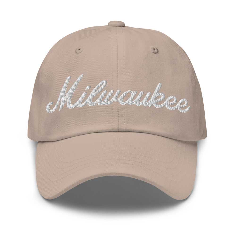 Milwaukee Baseball Cap Milwaukee Dad Hat Bold Script Florida FL Hat ...