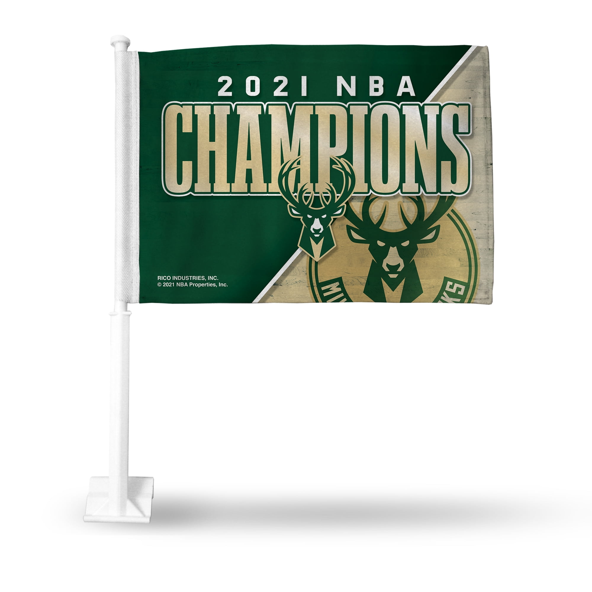 Milwaukee Basketball Bucks 2021 League Champions 14" x 19" inch Double ...