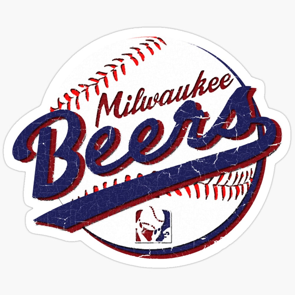 Milwaukee Beers Classic T-Shirt Sticker Baseball Sticker, Football ...
