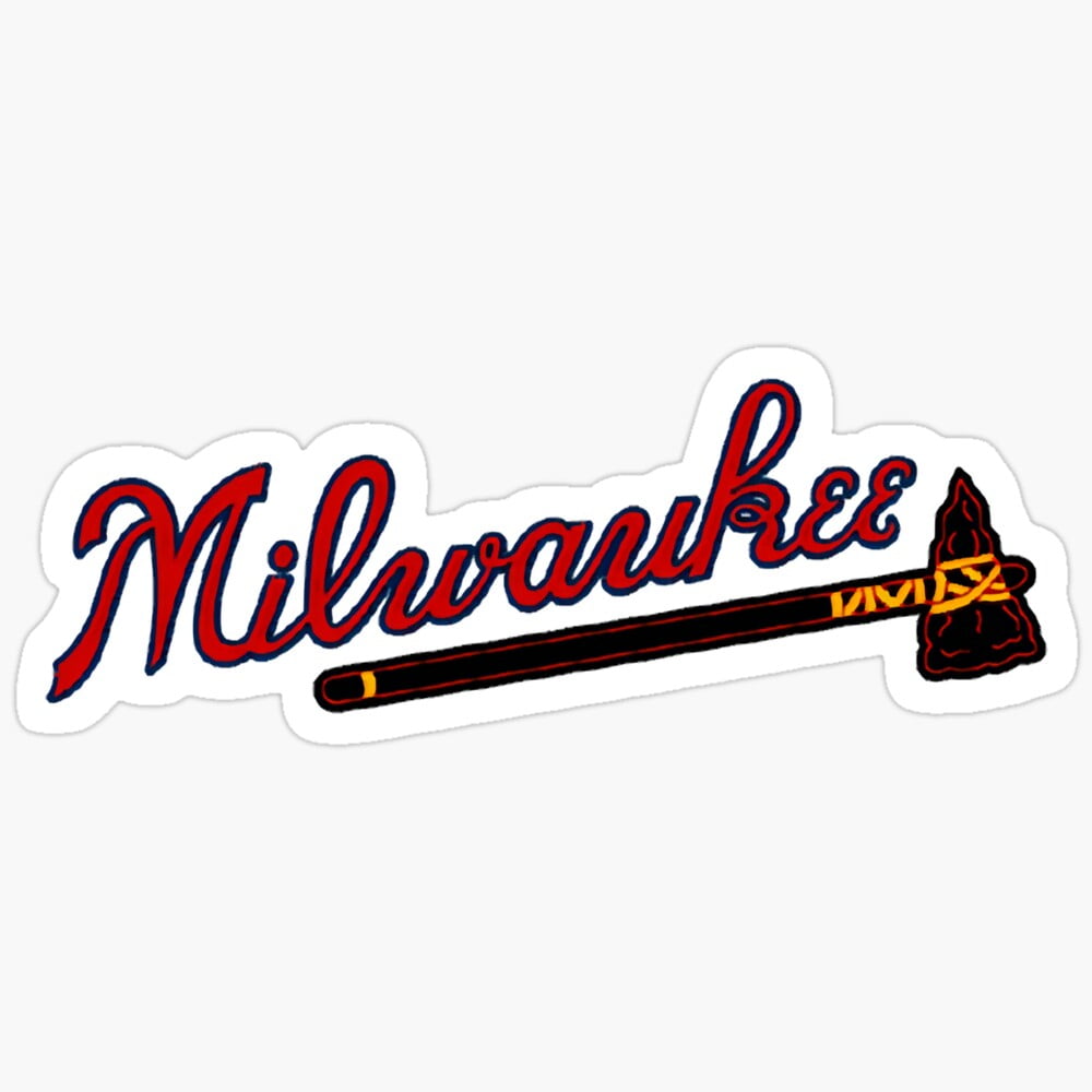 Milwaukee Braves Logo Sticker Phone Decal Water Bottle Stickers Car ...