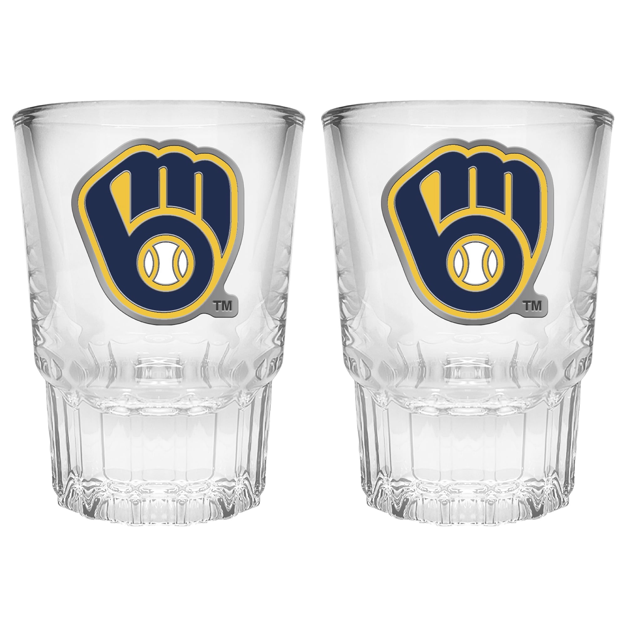 Milwaukee Brewers 2-Piece Prism Shot Glass Set - Walmart.com