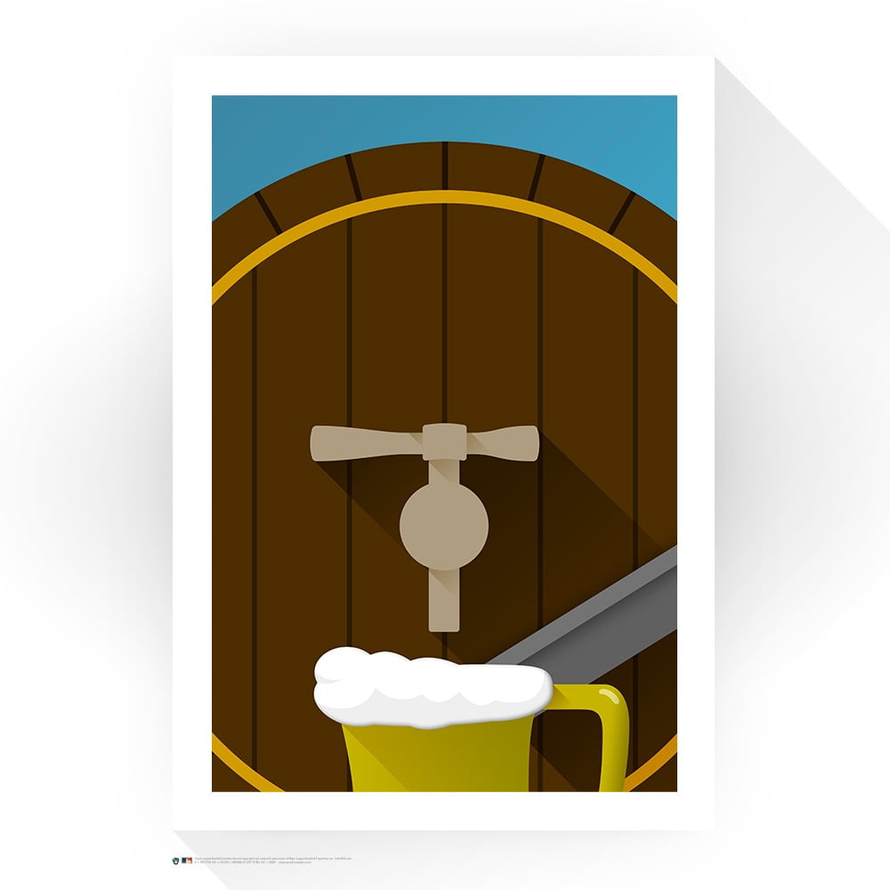 Milwaukee Brewers 24" x 32" County Stadium Minimalist Art Giclee Print ...