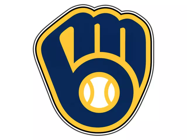 Milwaukee Brewers Glove Logo Baseball Waterproof Sticker Phone Decal ...