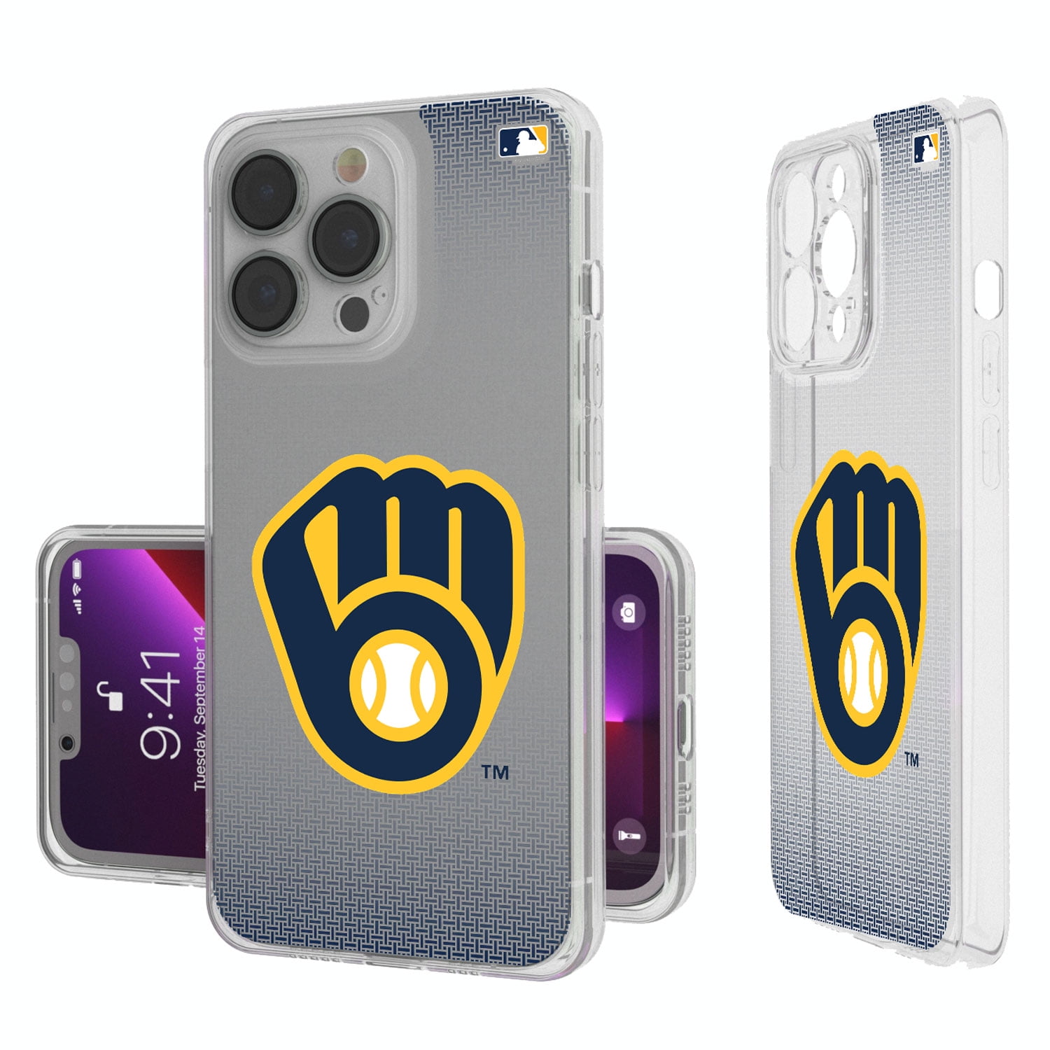 Milwaukee Brewers Linen Logo iPhone Clear Case - Walmart.com