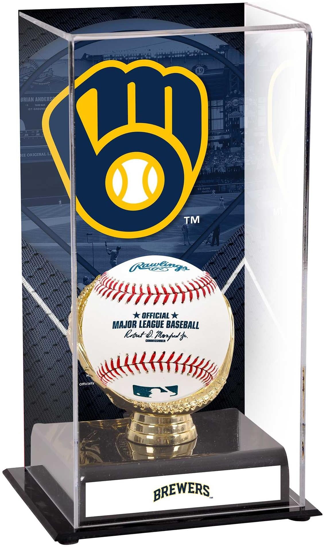 Milwaukee Brewers Sublimated Display Case with Image - Walmart.com