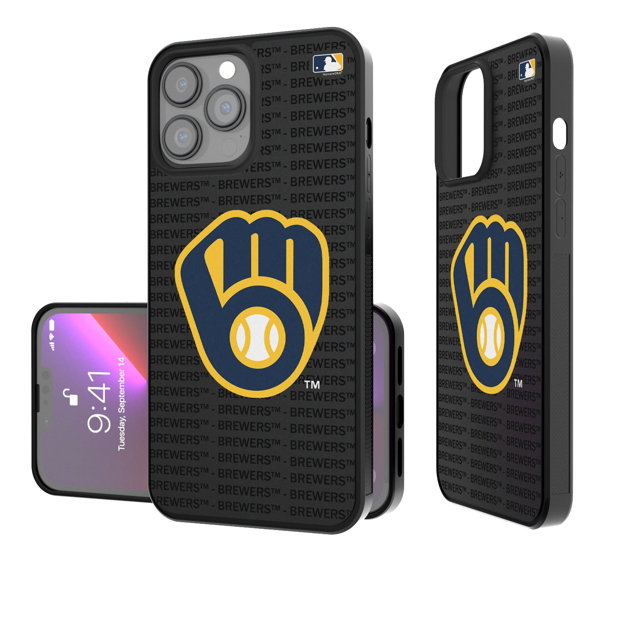 Milwaukee Brewers iPhone Text Backdrop Design Bump Case - Walmart.com