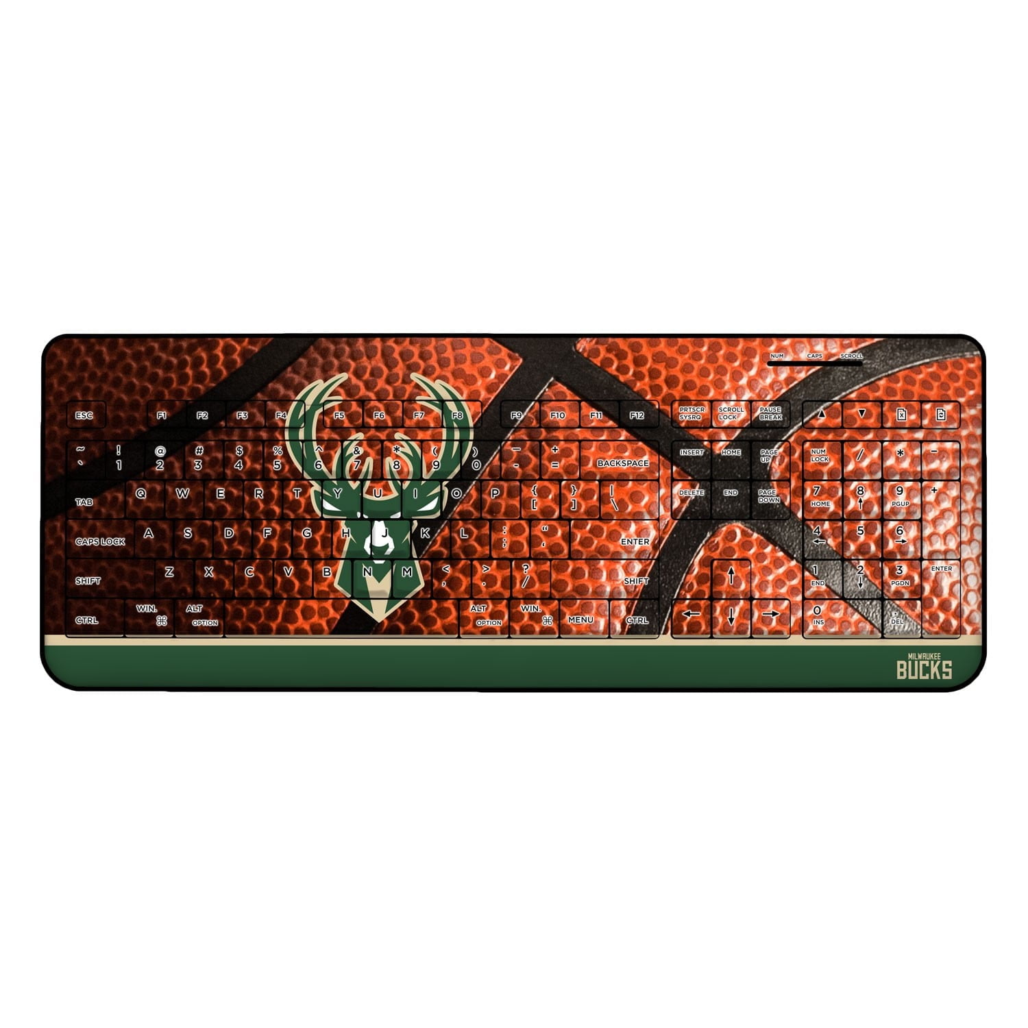 Milwaukee Bucks Basketball Wireless Keyboard - Walmart.com